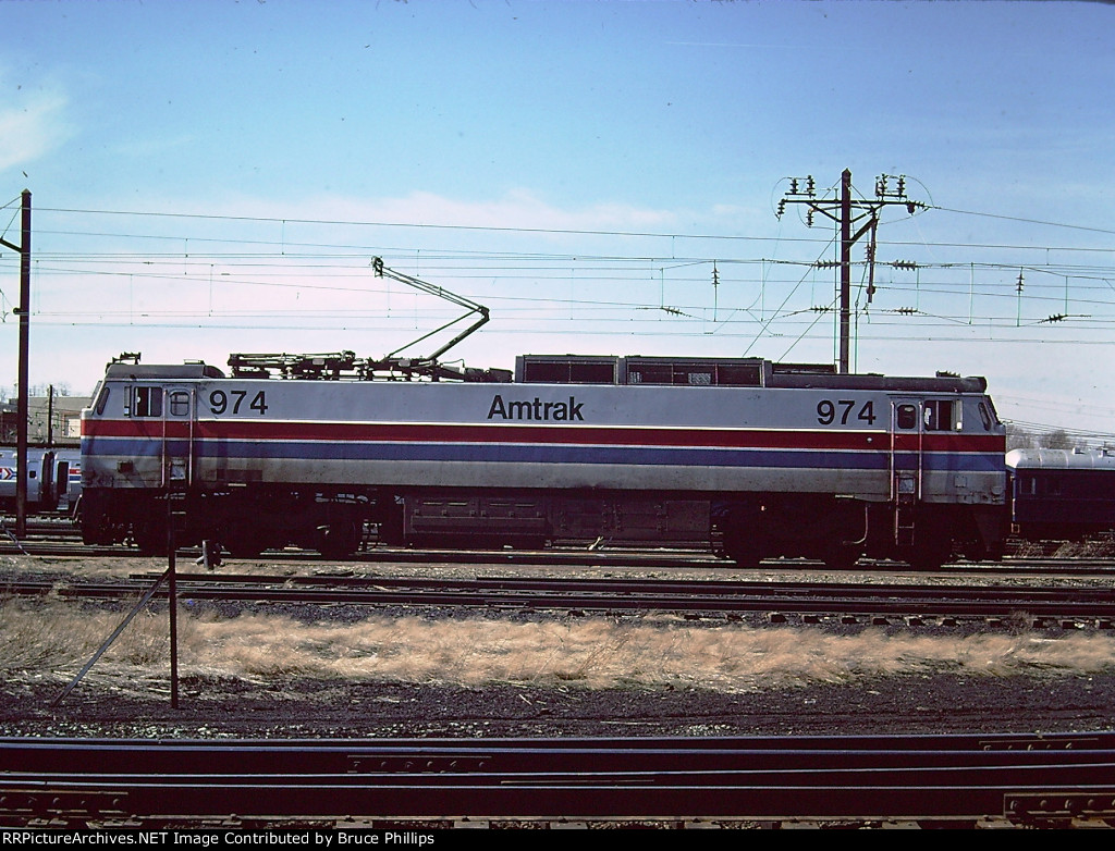 Amtrak E60 974 - Ivy City - 1978